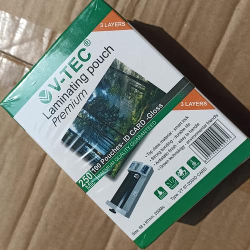 Jual Laminating KTP / ID Card V-Tec 250 Mic VT-97-250 ( Pak ) - Jakarta ...