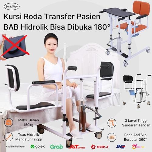 Jual Kursi Roda Transfer Pasien BAB Lift Hidrolik Otomatis Commode ...