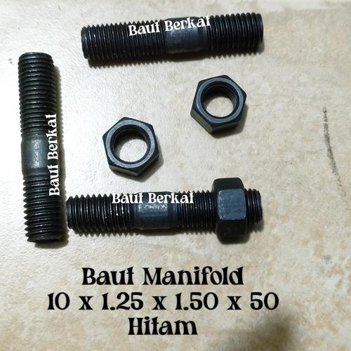 Jual baut tanam manifold 10 x 1.25 x 1.50 x 50 baut manifold 10 x 50 ...