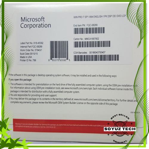 Jual Windows 7 Professional Full Box - Kota Depok - SOYUZ TECH | Tokopedia