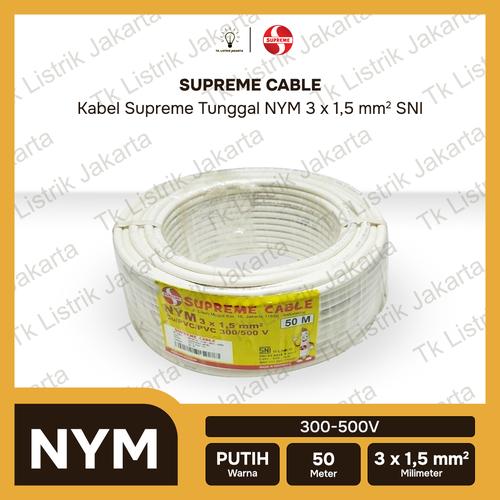 Jual Kabel Listrik Tembaga Supreme Cable NYM 3x1.5 Tunggal inti Ganda ...