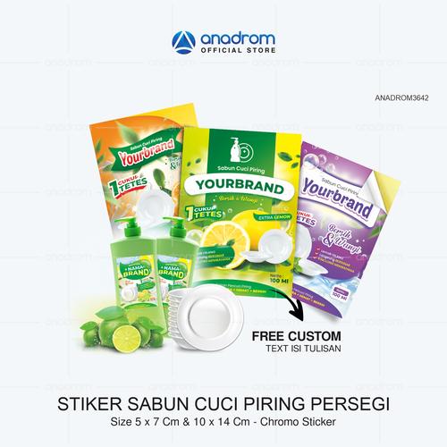 Jual Sticker Kemasan Sabun Cuci Piring Persegi l | Sticker Label ...