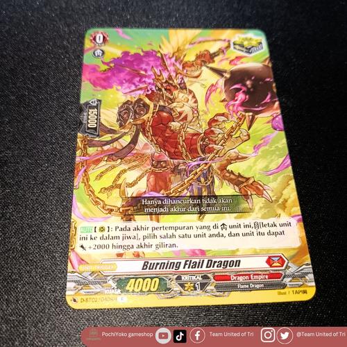 Promo Kartu Cardfight Vanguard Bahasa Burning Flail Dragon (Critical Trigger Skill / Efek Dragon ...