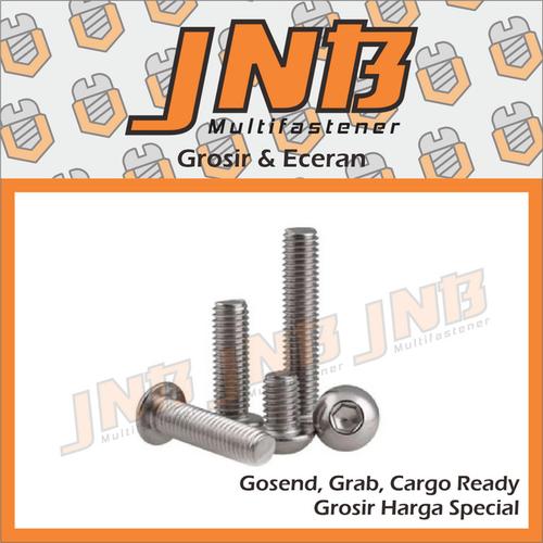 Jual Baut L Button Head M8 X 12 16 20 25 30 35 40 45 50 60 70 80 90 100 MM L5 Buttonhead ...