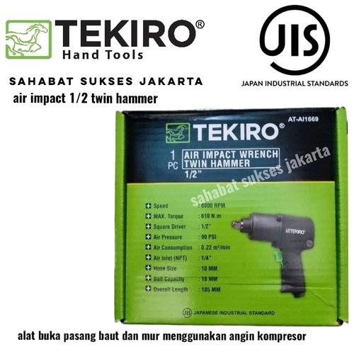 Jual air impact twin hamer Tekiro 1/2" Dr impek baut tenaga angin ...