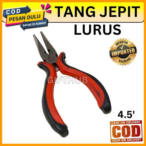 Jual Tang Jepit Lurus Ujung Besar Uk 4.5' Tang Standar Tang Pipih Tang ...