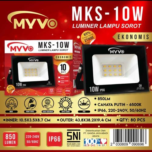 Jual Emico Lampu sorot led 10w led flood light 10 watt led tembak ...