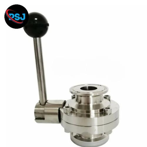 Jual Butterfly Valve Sanitary Ferrule Stainless SS304 3/4" inch DN20 ...