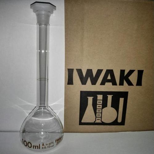 Jual Labu Ukur Iwaki 100Ml - Volumetric Flask With Plastic Stopper 100 Ml - Kota Surabaya - Lab ...