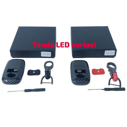 Jual Casing remote kunci mobil carbon fiber / Toyota RAIZE/ROCKY/AVANZA ...