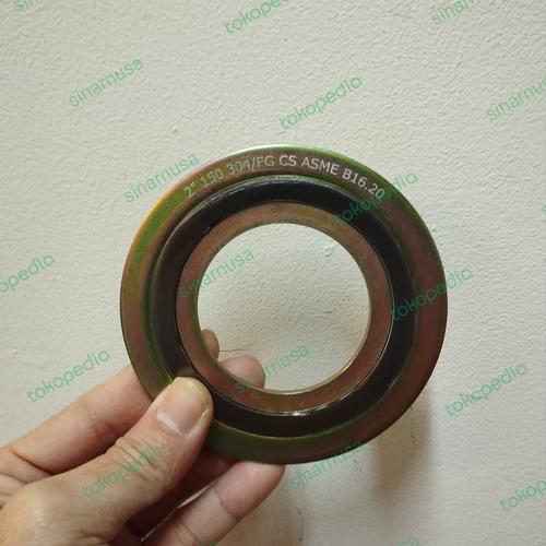 Jual SWG Ansi 150 Carbon Steel CS 2 " inchi - Spiral Wound Gasket ...