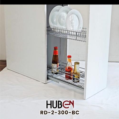 Jual RAK Piring dan Botol HUBEN RD-2-300 BC kabinet 30cm soft close ...