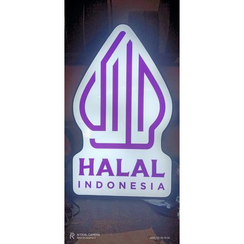 Jual Neon box Logo Halal | Signage Halal | Neon box Custom - Kab ...