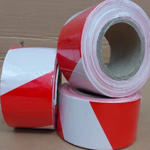 Jual BARICADE TAPE 3 x 300m MERAH PUTIH / POLICE LINE MERAH PUTIH MERK ...
