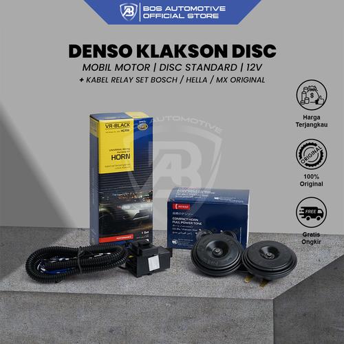 Jual Klakson DENSO Disc 12V Dengan Kabel Relay HELLA VR-Black Mobil ...