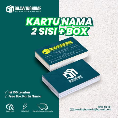 Jual Cetak Kartu Nama 2 Sisi + Box - Art Paper 260gr - LAM DOFF - Kota ...