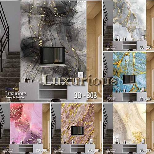 Promo Wallpaper Custom 3D Marble Walpaper Sticker Hiasan Dinding Marmer ...