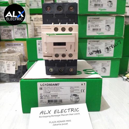 Jual LC1D50AM7 SCHNEIDER KONTAKTOR LC1D50A 3P AC 50A ORIGINAL - Jakarta ...