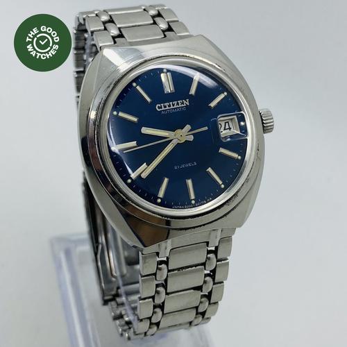 Jual Citzen 4-600096 Automatic Blue Dial Made in Japan - Kota Bandung ...