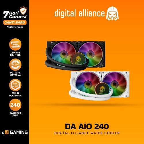 Jual Digital Alliance Fan Processor AIO 240 ARGB Liquid Cooler Fan ...