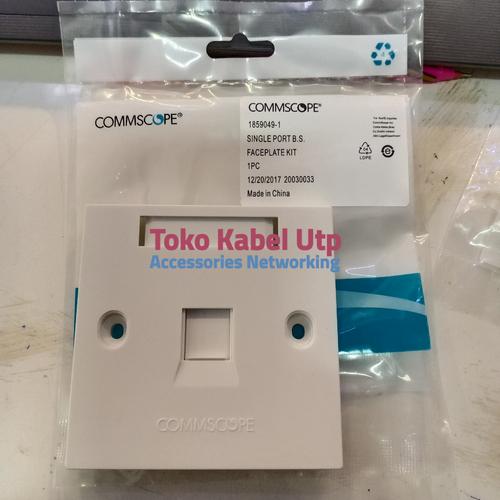 Jual faceplate AMP commscope 1 hole - Jakarta Pusat - Network Cable ...