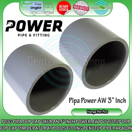 Jual PLUG PIPA DOP CAP UKURAN 3" INCH POWER AW PVC TUTUP DOB COP CAP ...