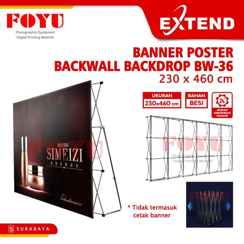 Promo Tripod Stand Display Jumbo Banner Poster Backwall Backdrop Indoor ...