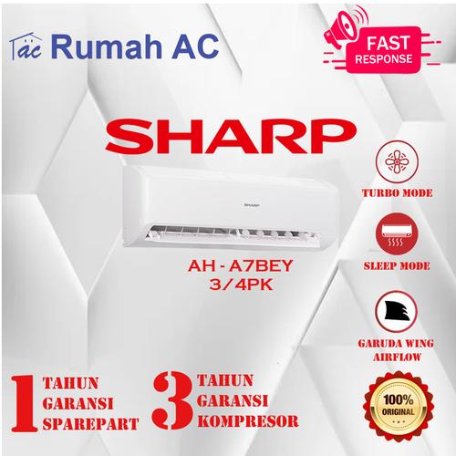 Jual AC SHARP 3/4PK AH-A7BEY / AC SHARP 0.75PK R32 07BEY - UNIT ONLY, TANPA STEKER - Kota ...