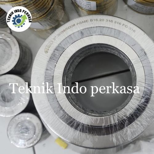 Jual SWG Ansi # 300 Stainless ss 316 1/2" Inch Spiral Wound Gasket Ss ...