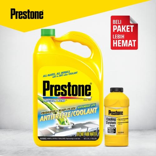 Promo Prestone [Bundle] Ready To Use Green 3.78L + Stop Leak Cegah ...