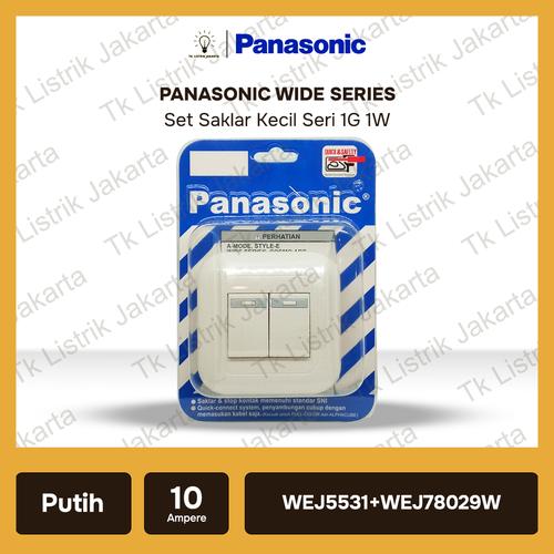 Jual Saklar Kecil Wide Series Panasonic WEJ5531+WEJ78029W Seri 1 Gang 1 ...
