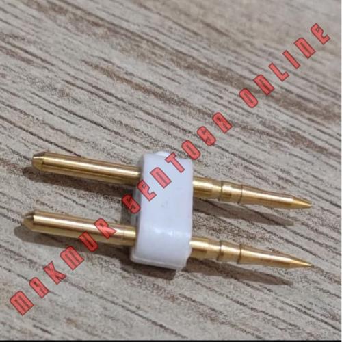 Jual Pin Jarum Sambungan Socket Lampu LED Strip Selang 5050 220V Jarum ...