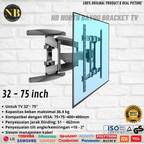 Jual BRACKET BRAKET BREKET TV SWIVEL 75 70 65 60 55 50 43 40 32 INCH ...