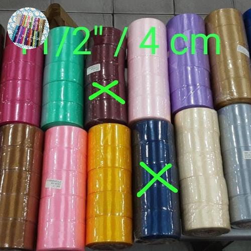 Jual Pita Satin 4 cm Per Roll / Satin Ribbon 4 cm per Roll - Kota ...