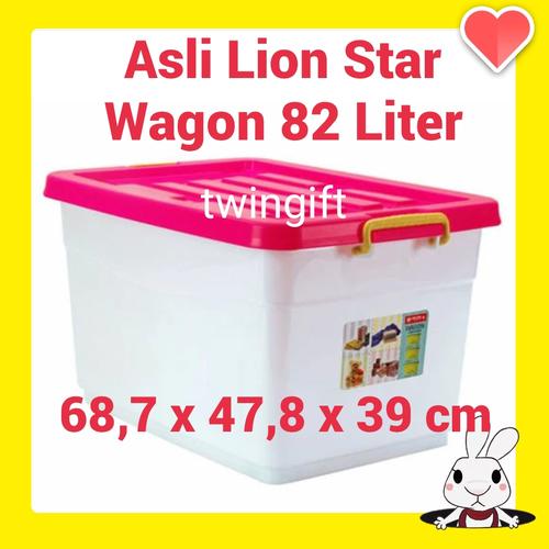Jual Container/Kontainer Box Plastik, Lion Star-Wagon, 82 Liter ...