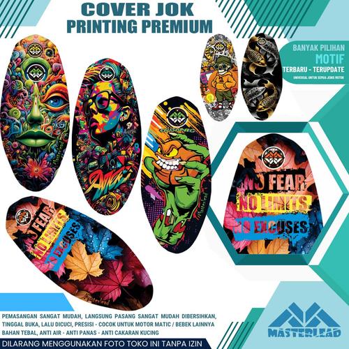 Jual Cover Jok Motif Printing Motor Sarung Jok Anti Kucing Tahan Air ...