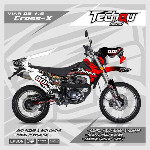 Jual Decal Viar Cross 150 - Samurai - Merah - Kota Semarang - Techqu ...