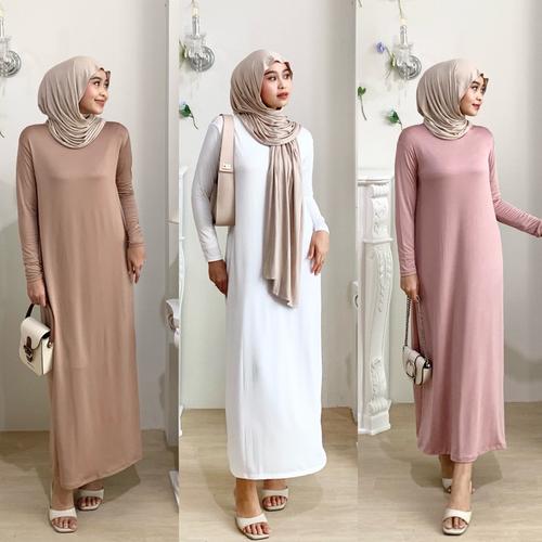 Jual Inner Manset Gamis Lengan Panjang / Manset Dress / Inner Dress ...