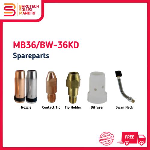 Jual MB-36 / BW-36KD Nozzle Contact Tip Tip Holder Diffuser Swan Neck ...