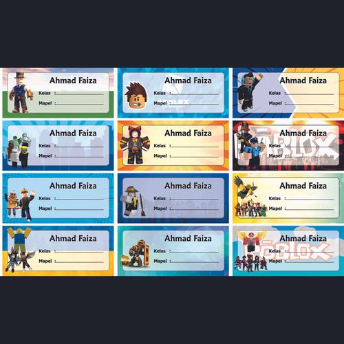 Jual STIKER LABEL BUKU PELAJARAN MOTIF ROBLOX - BOY - Jakarta Barat ...