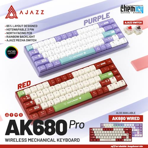 Jual Ajazz AK680 Mini RGB Mechanical Gaming Keyboard - Red Pro, Red ...