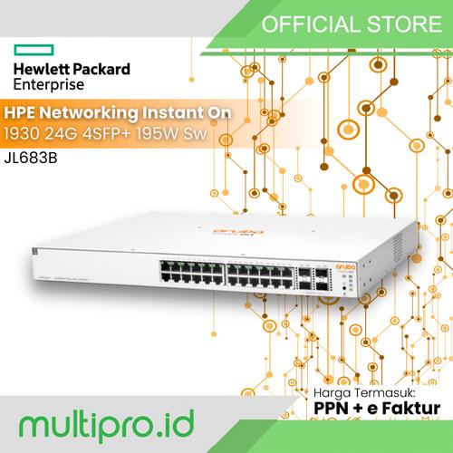 Promo HPE Aruba JL683B Instant On 1930 24G Class4 PoE 4SFP/SFP+ 195W ...