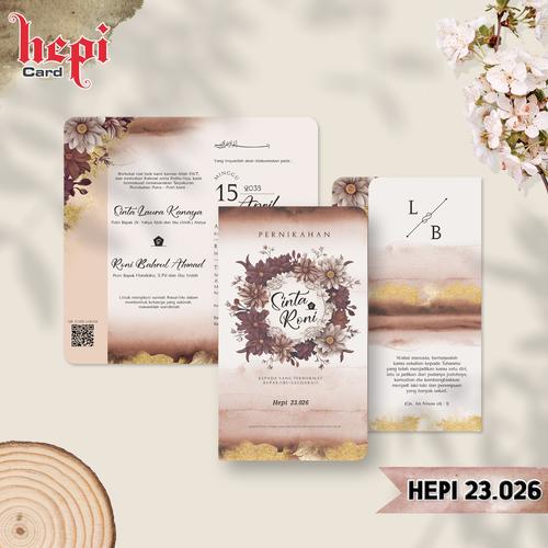 Jual Blangko Undangan Pernikahan HEPI 23.026 Harga Murah cantik - Kota ...