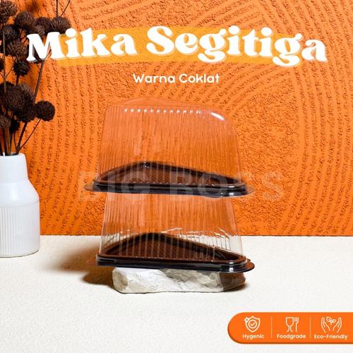 Jual mika slice cake CT segitiga pudding tray mika kue segitiga mika ...