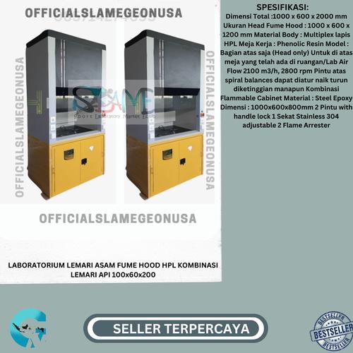 Jual ECO LEMARI LAB/LABORATORIUM LEMARI ASAM FUME HOOD HPL KOMBINASI LEMARI API 100x60x200 - Kab ...