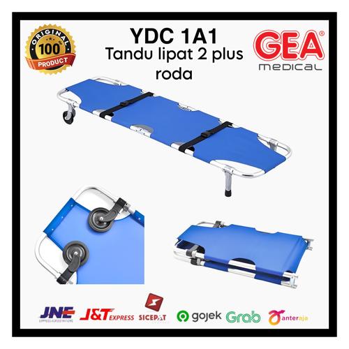 Jual GEA YDC A1A TANDU 2 LIPAT PLUS RODA FOLDING STRETCHER WITH CASTOR ...