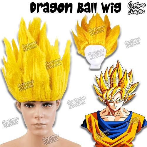 Jual Wig Dragon Ball Goku Super Saiyan / Rambut Palsu Kuning Anime ...