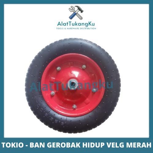 Jual Roda Gerobak Sorong Ban Hidup/ Roda Angkong/ Roda Gerobak Pasir ...