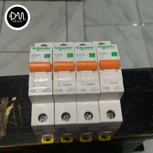 Jual MCB NEW DOMAE SCHNEIDER 1P 6Ka MCB SCHNEIDER DOMEA 1 PHASE 6Ka 2A 4A 6A 10A 16A 20A 25A 32A ...