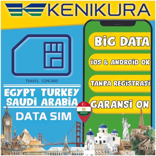Jual 30 hari Unlimited sim card Arab Haji Saudi Arabia kartu data ...